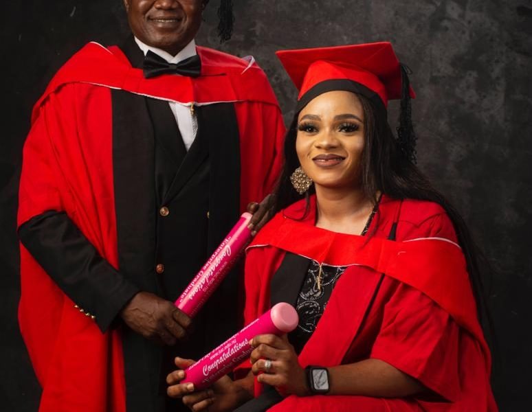 Oyo Big Boy, Dare Adeleke, Daughter, Bag Msc From Leads University – First Weekly Magazine